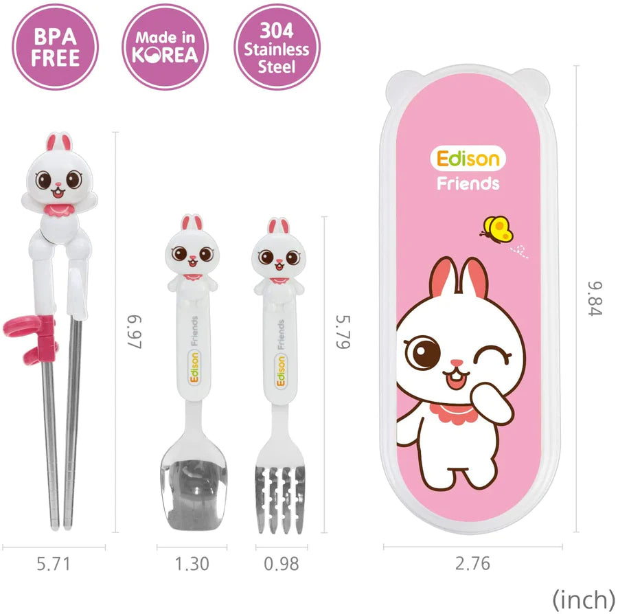Edison Friends Chopsticks Case w/ Fork - Lion – Babyrama.ca