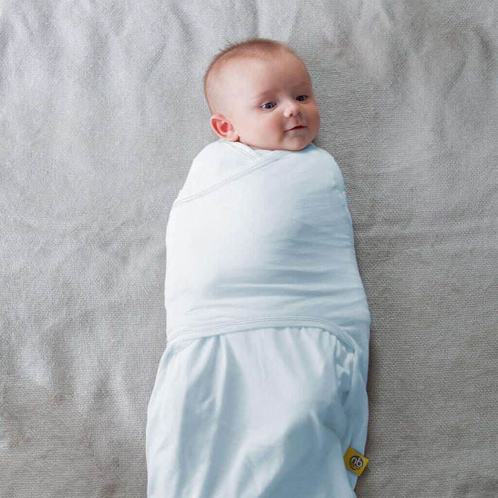 Nested Bean Swaddle Classic - Powder Blue 0-6M – Babyrama.ca